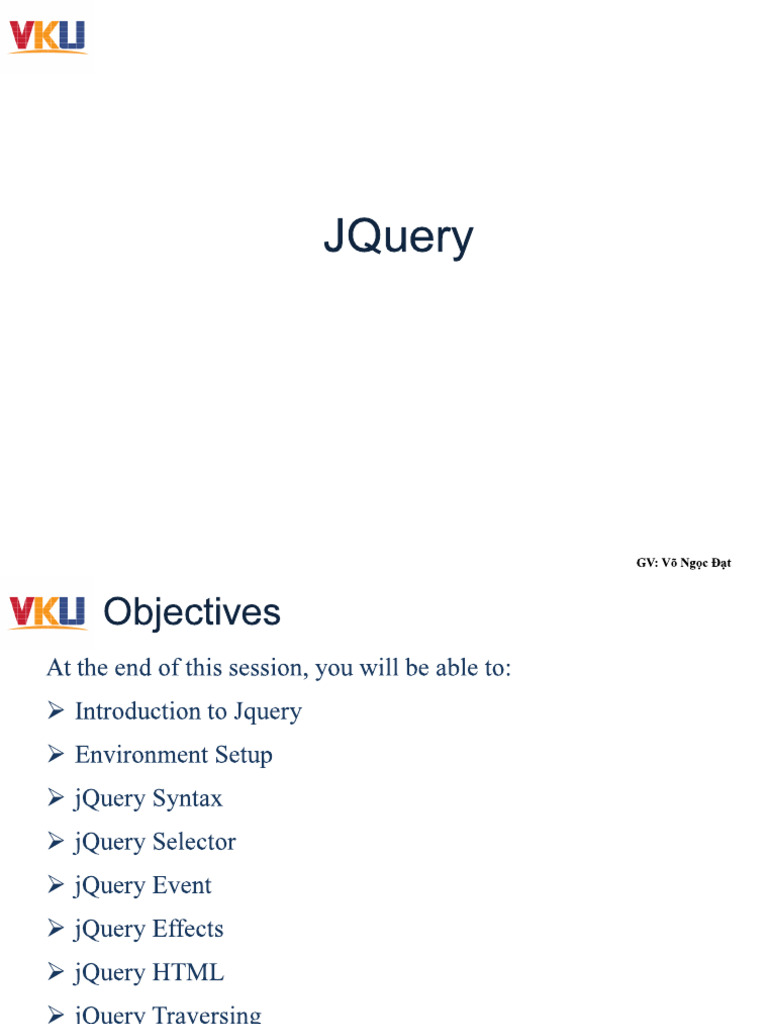 B12. JQuery - SV | PDF