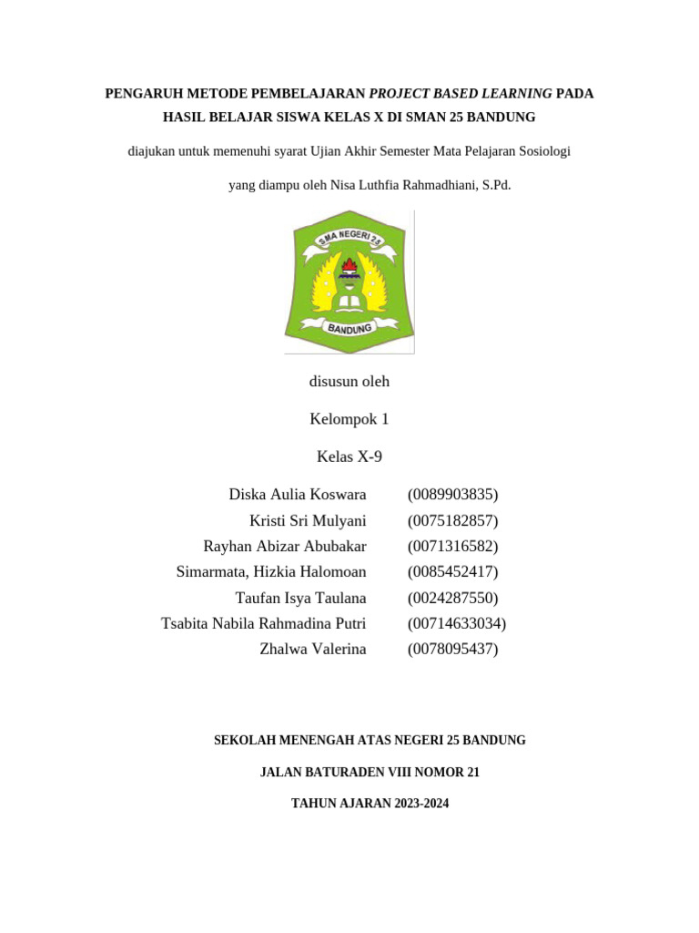 SOSIOLOGI PENELITIAN Sudah Bab 5-1 | PDF