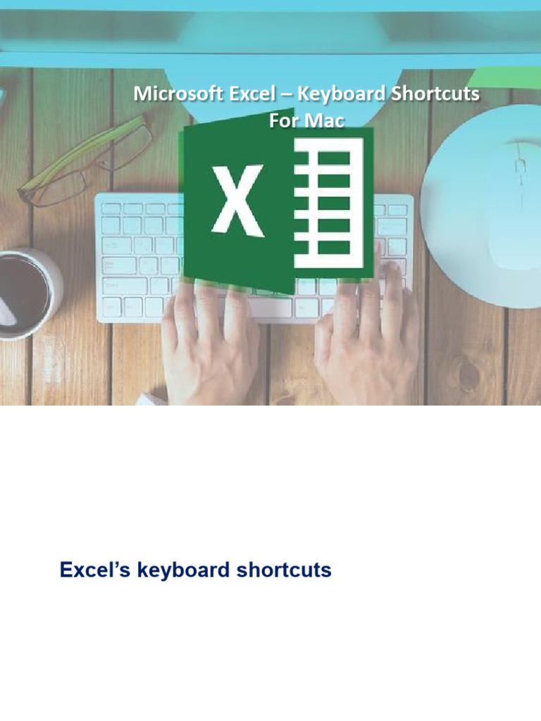 Microsoft-Excel-Shortcuts-for-MAC | PDF | Microsoft Excel | Computer Keyboard