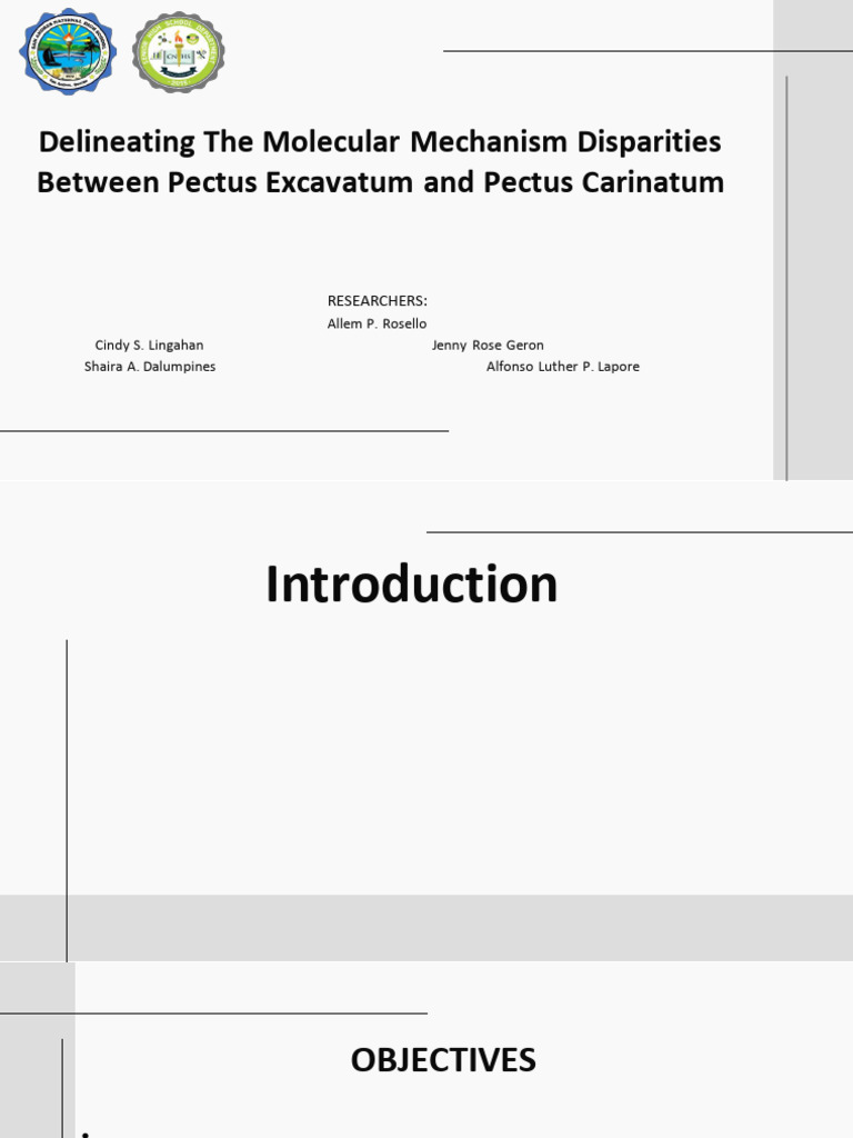 Pectus Excavatum and Pectus Carinatum PPT - 032845 | PDF | Thorax ...