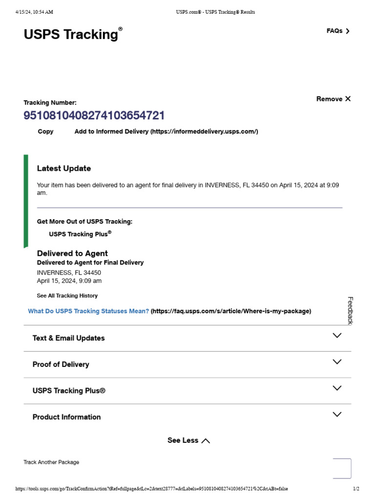 Judicial Notice of Indigenous Standing Delivery Confirmation April 15 ...