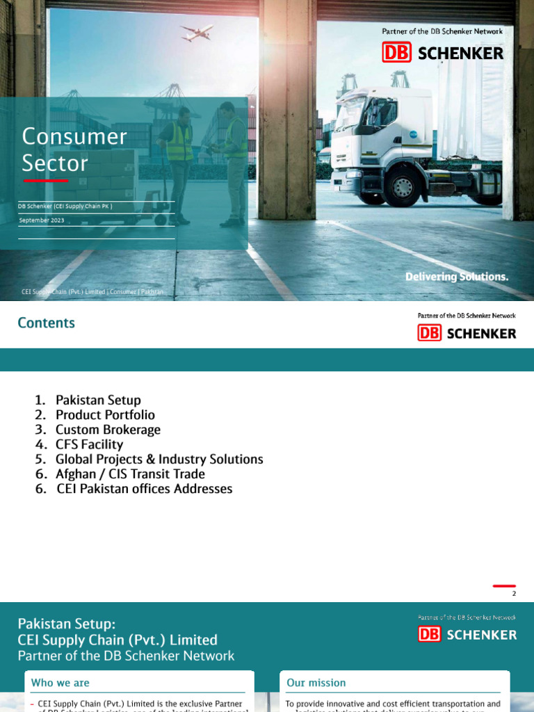 CEI Supply Chain - Profile | PDF | Logistics | Transport