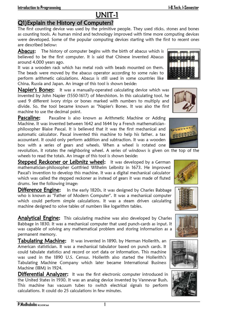 IP unit-1-1 | PDF | Random Access Memory | Read Only Memory