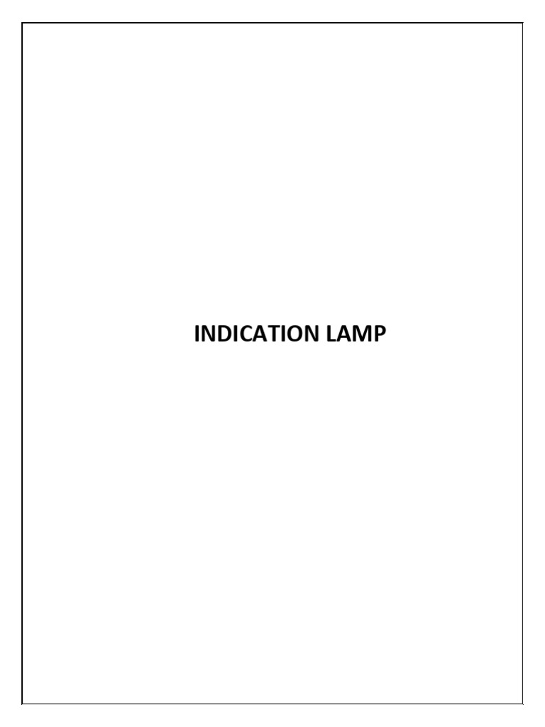 Indication Lamp Pdf Screw Alternating Current
