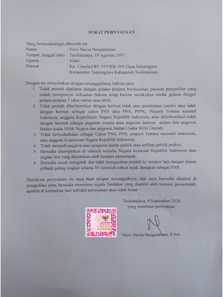 Pernyataan Viaaa | PDF