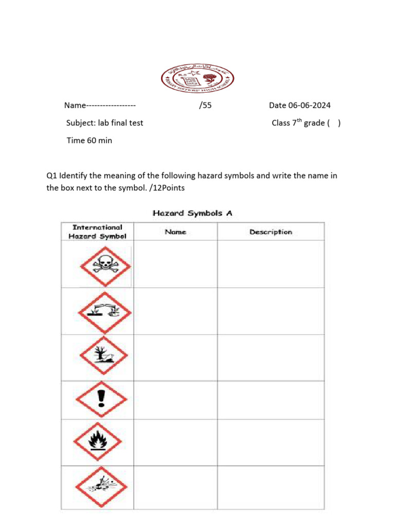 Lab Final Test Modified2 | PDF | Cell (Biology) | Ph