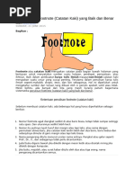 Contoh Footnone Dan Bodynote | PDF | Politik | Ilmu Sosial