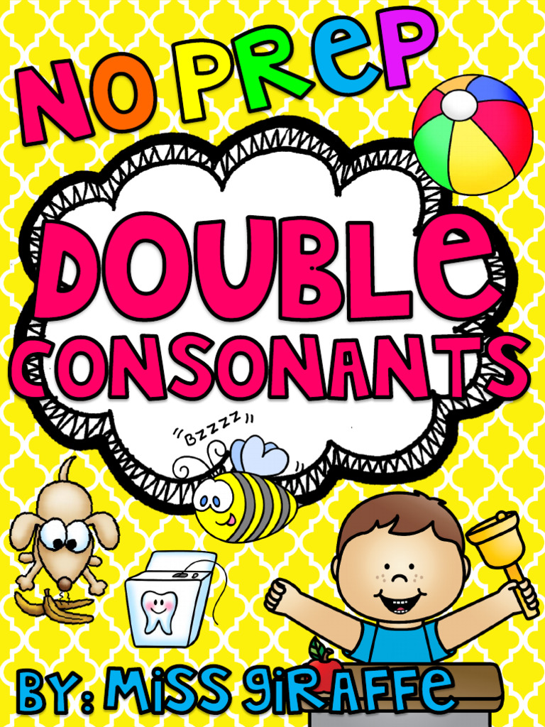 Double Consonants No Prep Pack | PDF | Language Arts & Discipline ...
