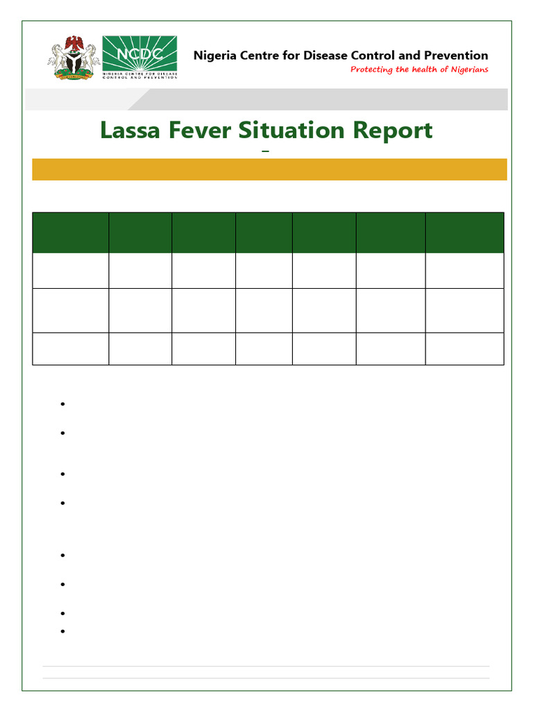 An Update of Lassa Fever Outbreak in Nigeria - 191023 - 43 | PDF ...