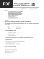 Contoh Memo Jemputan Mesyuarat 2022 | PDF