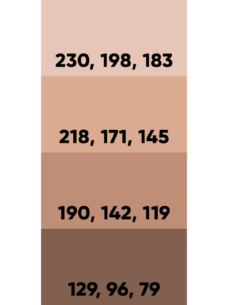 Skin Color Palette | PDF