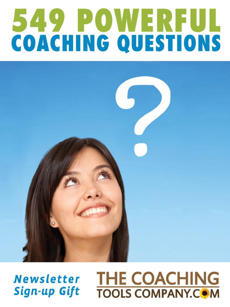 M1 549 Powerful Coaching Questions | PDF | Goal | Goal Setting