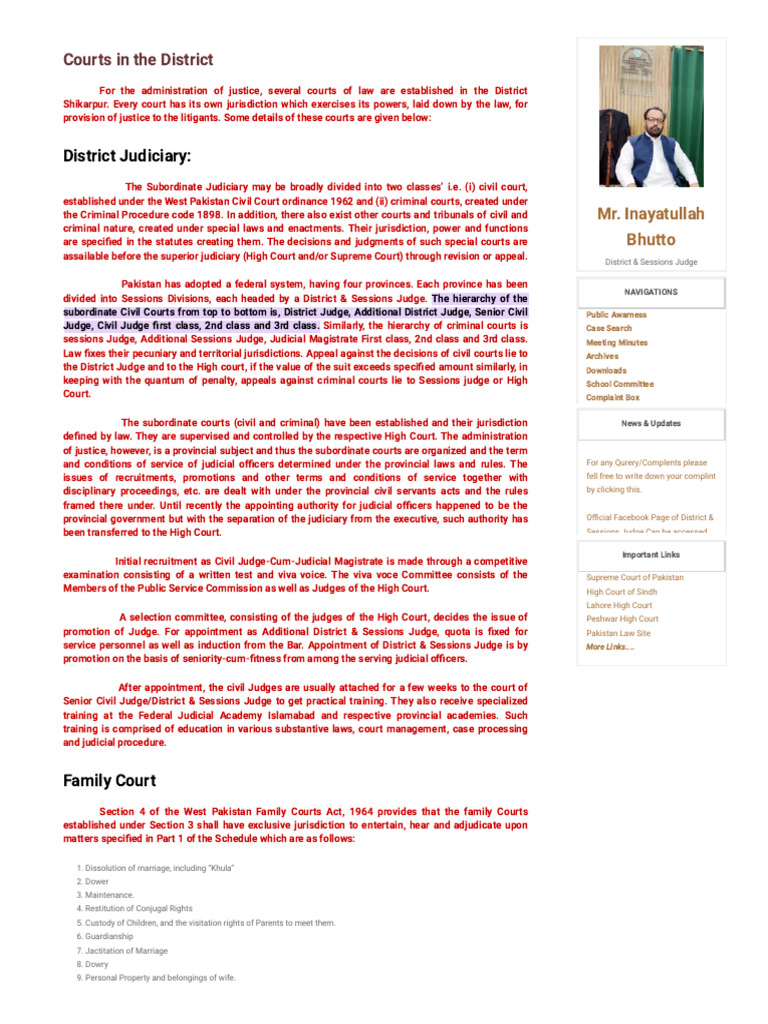 Judges of Courts Hierarchy | PDF | Judge | State Court (United States)