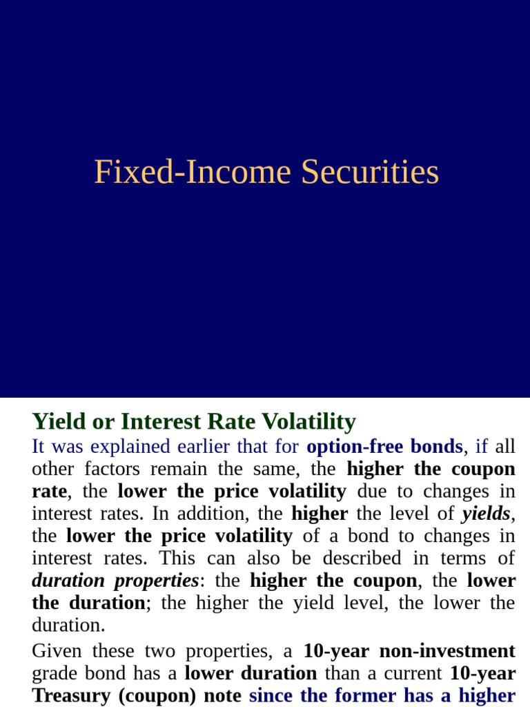 PPT-8 | PDF | Bond Duration | Yield (Finance)