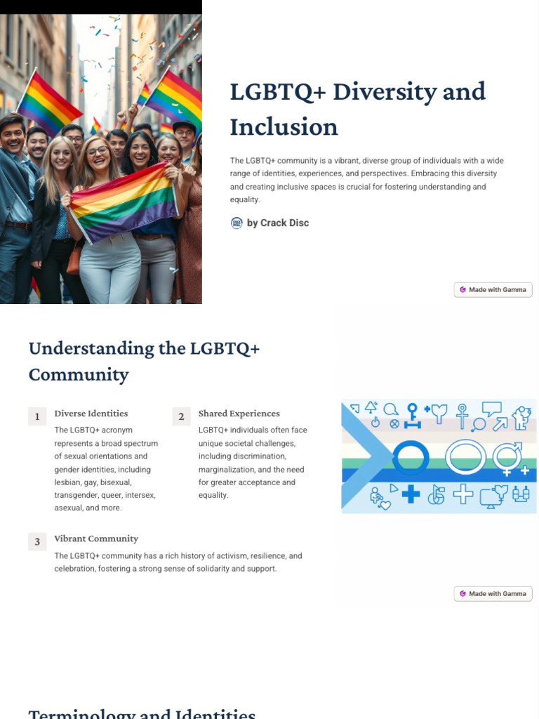 LGBTQ Diversity and Inclusion | PDF | LGBTQIA+ Studies | Lgbt