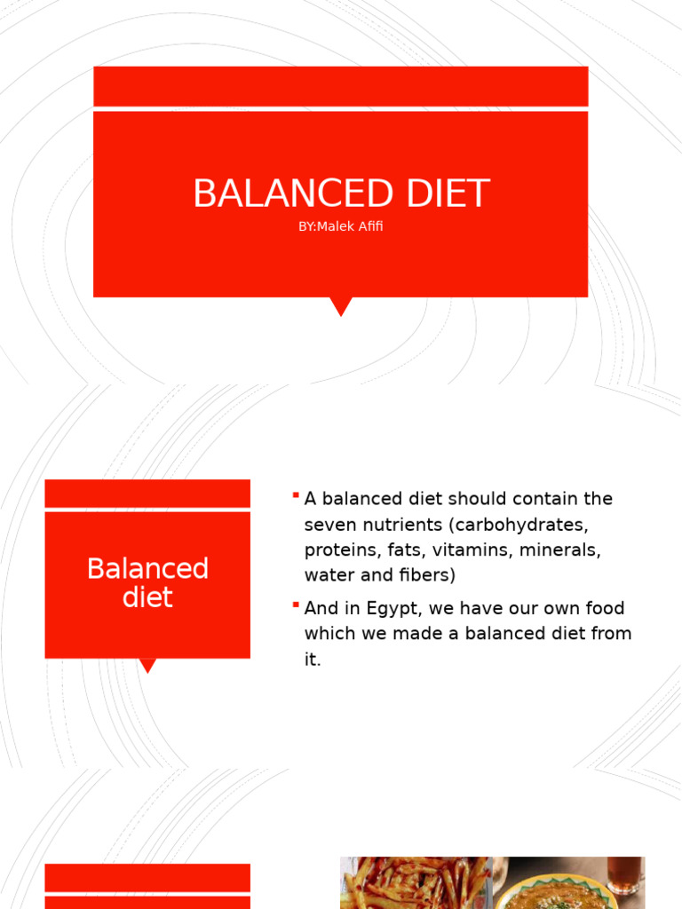 Balanced Diet | PDF