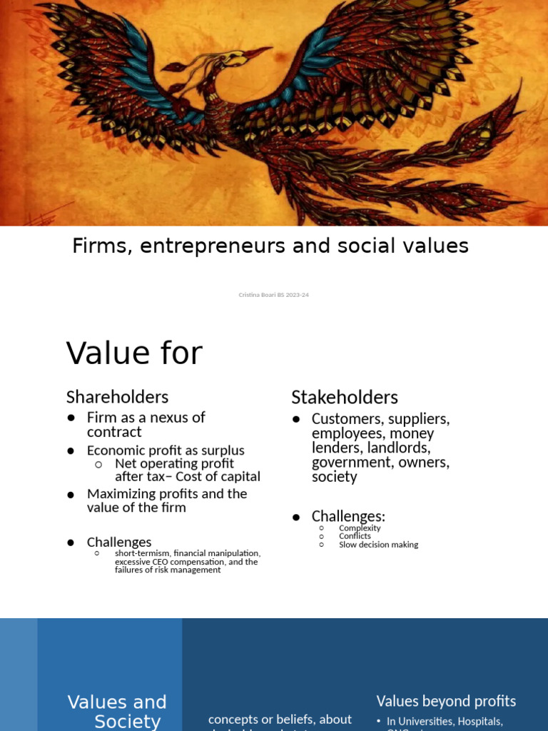 Firms and Social Values | PDF | Corporate Social Responsibility | Economies
