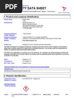 Safety Data Sheet: CIF Disinfectant Floor Cleaner | PDF | Occupational ...