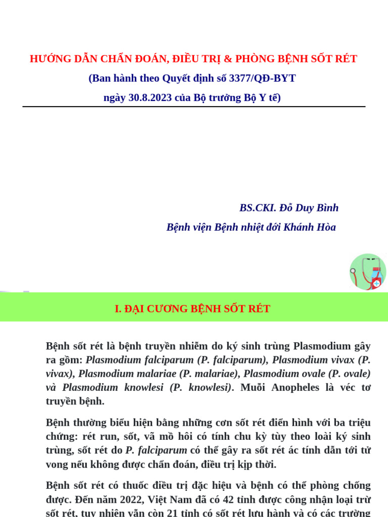 BS QUÂN Cap Nhat Chan Doan Dieu Tri Sot Ret 2023 | PDF