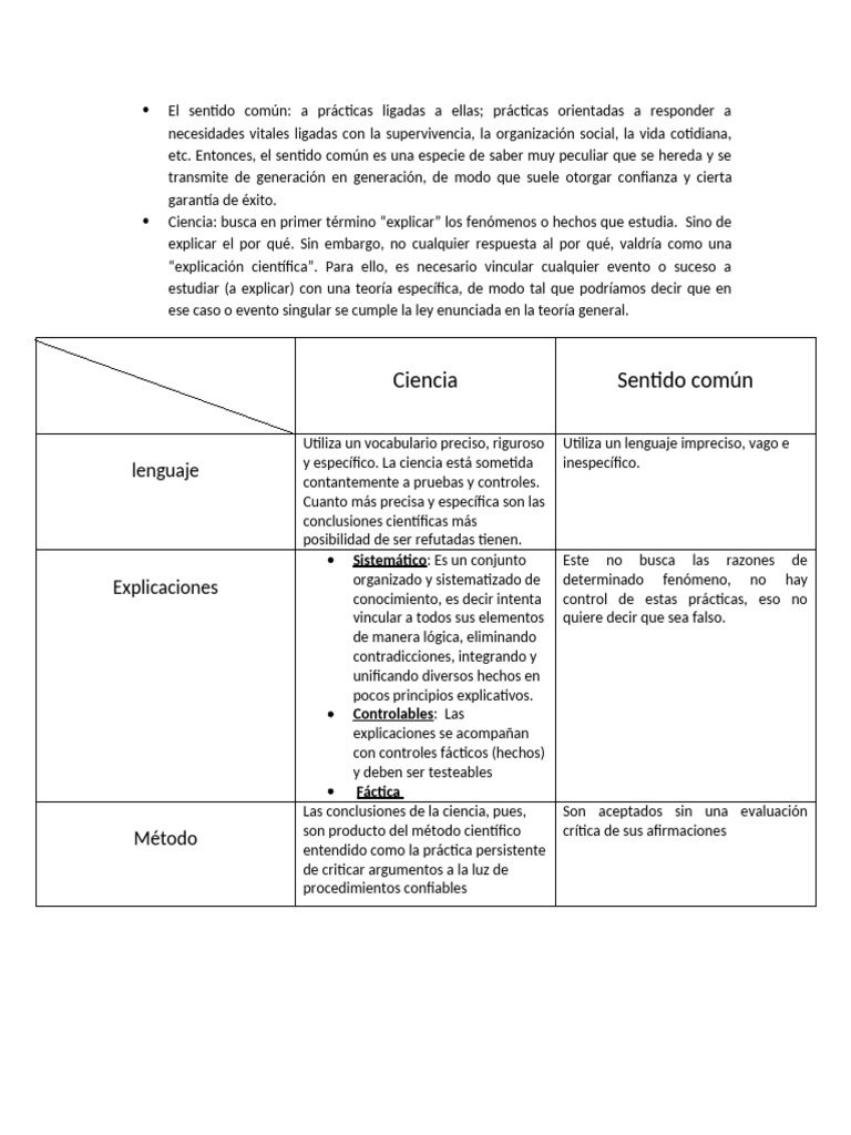 El Sentido Común | PDF | Método científico | Cognición