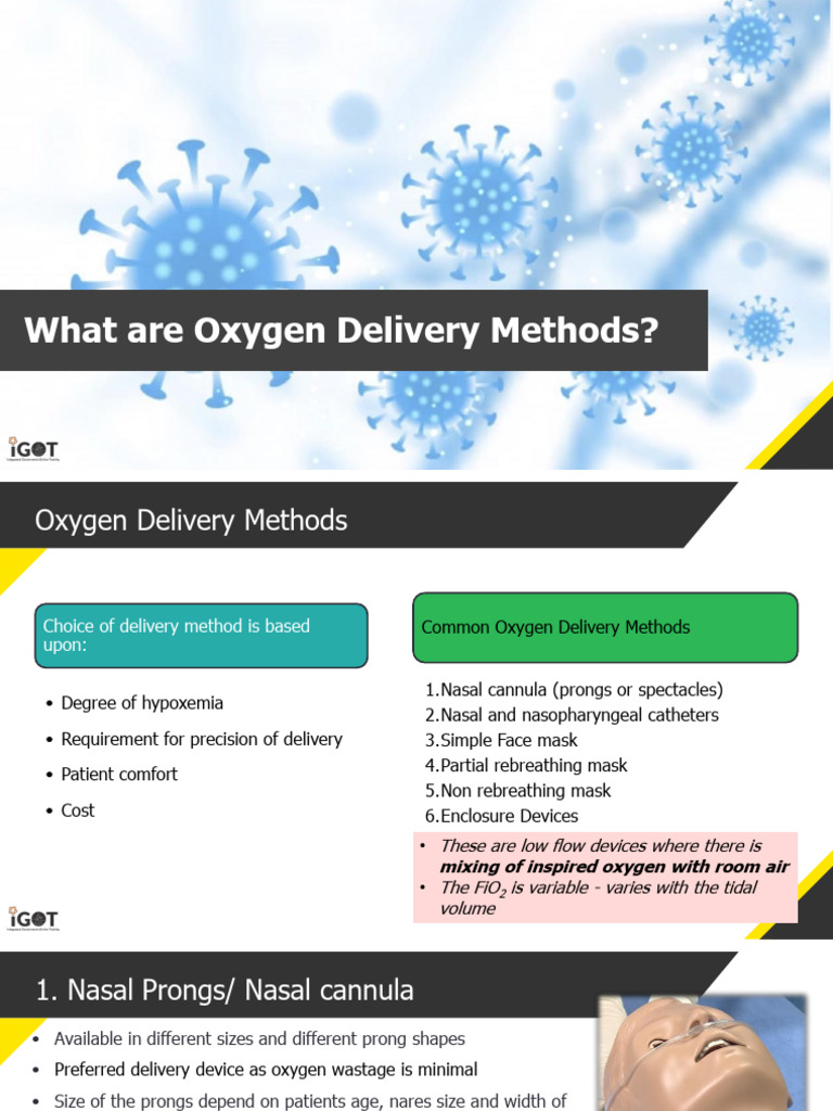 2 What Are Oxygen Delivery Methods | PDF | Respiration | Respiratory System