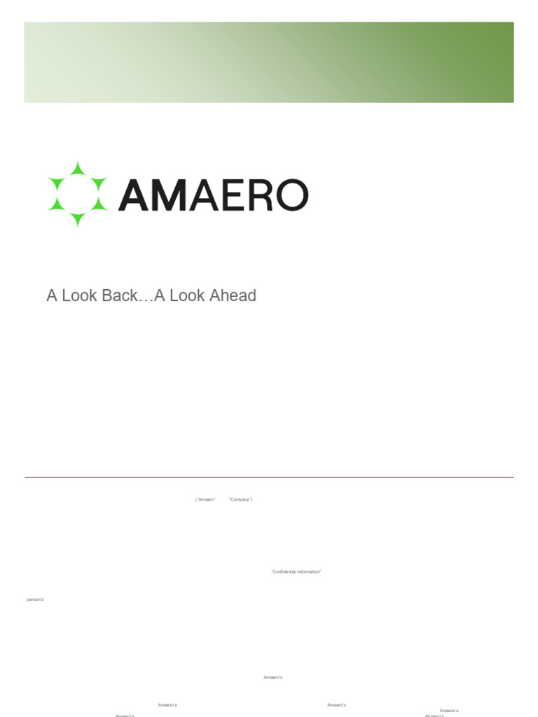 Amaero Annual Meeting Overview 2024 | PDF | Non Disclosure Agreement ...