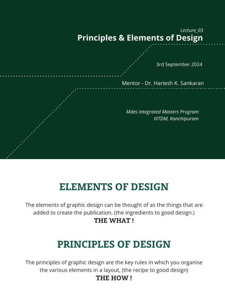 L03-Principles and Elements of Design | PDF | Symmetry | Composition (Visual Arts)