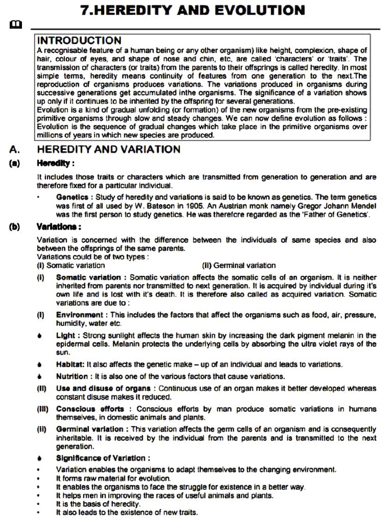 Heredity and Evolution Explained | PDF | Dominance (Genetics) | Zygosity