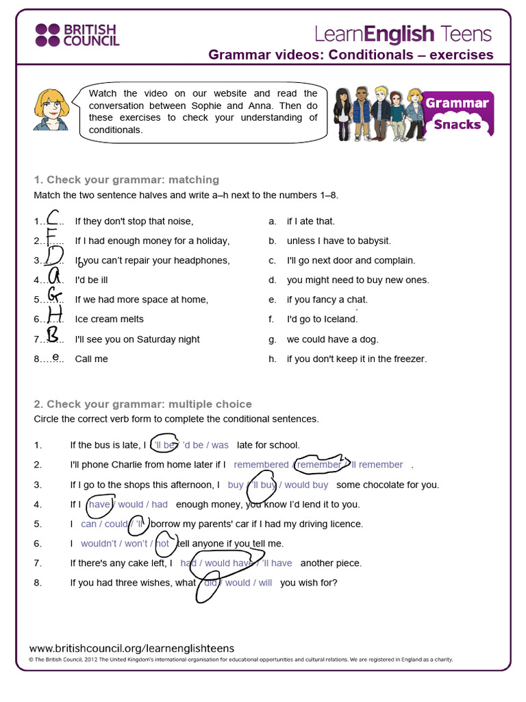 Gs Conditionals - Exercises | PDF