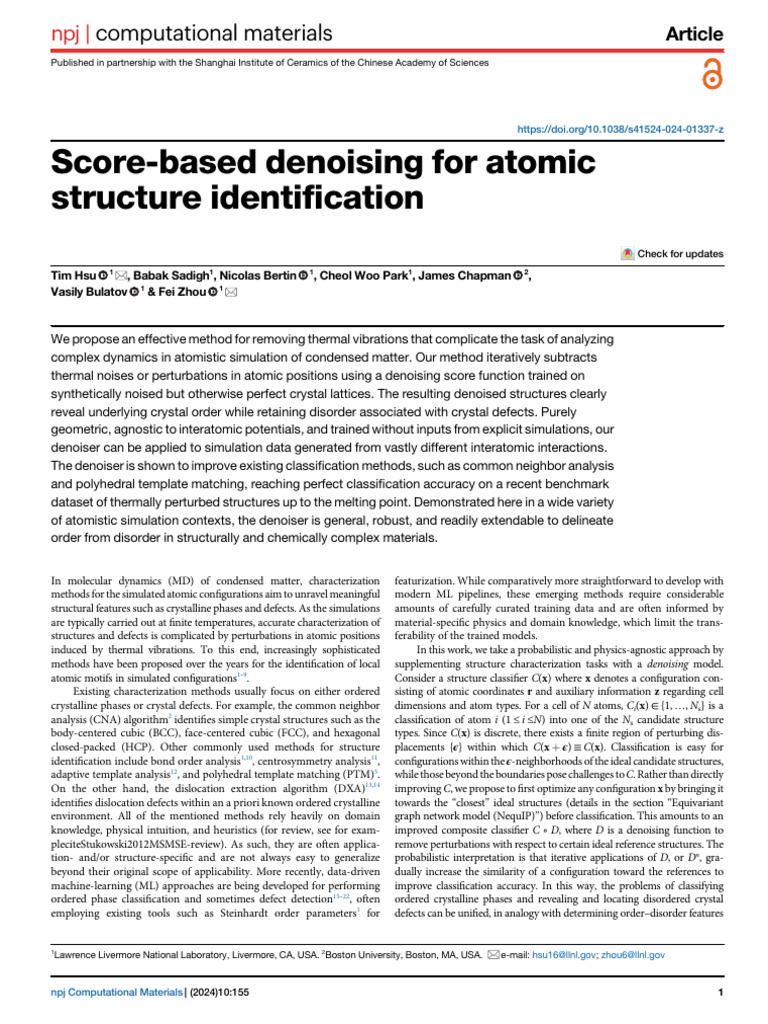 s41524-024-01337-z | PDF | Dislocation | Crystal Structure