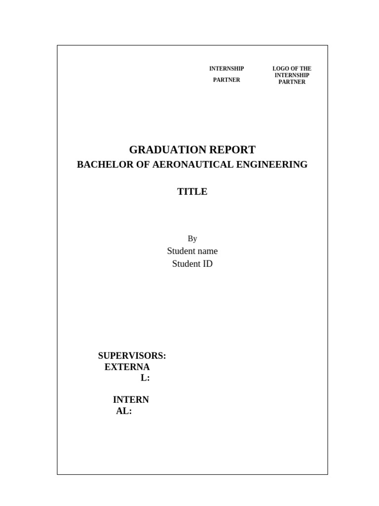 Intership Report Template | PDF | Biotechnology | Biology