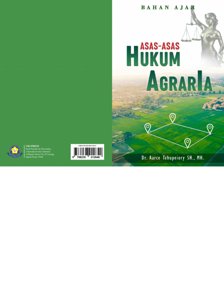 Bahan Ajar Asas Asas Hukum Agraria | PDF | Hukum