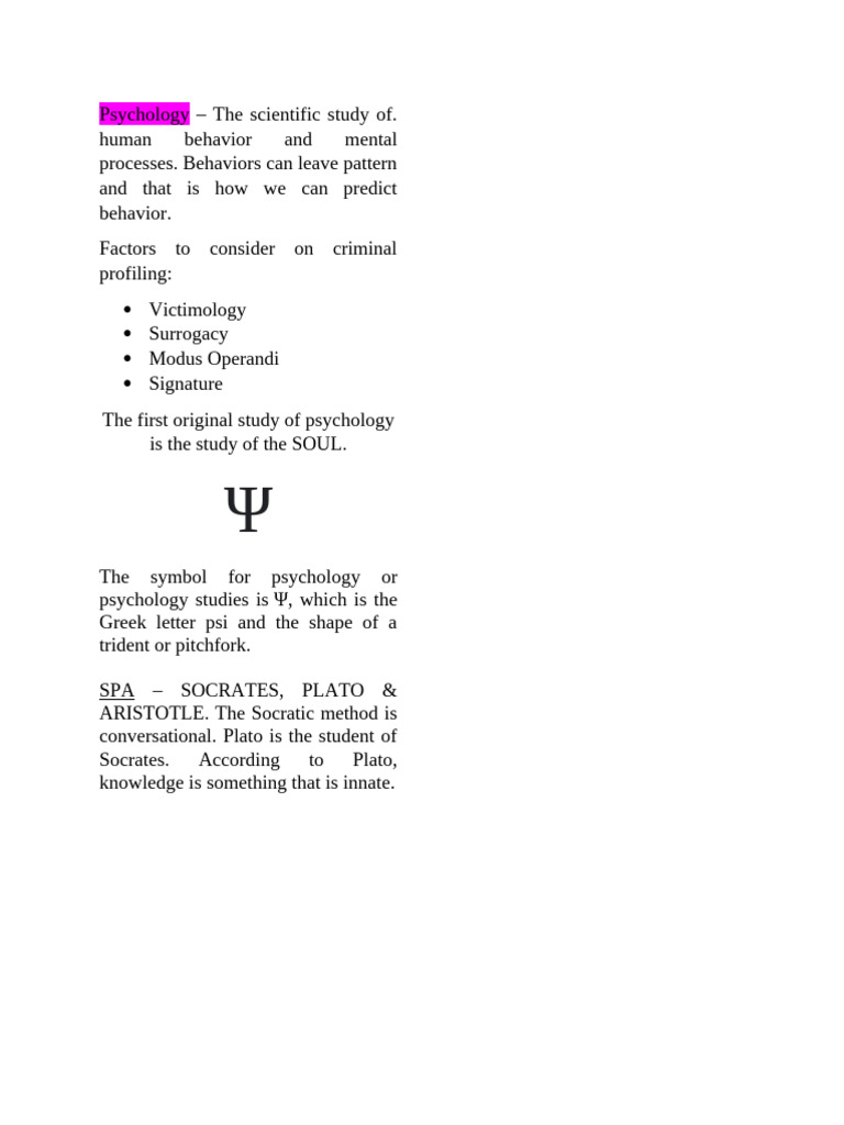 Psych Stats (NOTES) | PDF