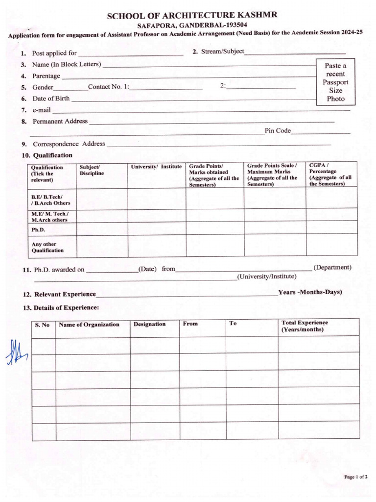 139 SOA Form 2024 25 | PDF