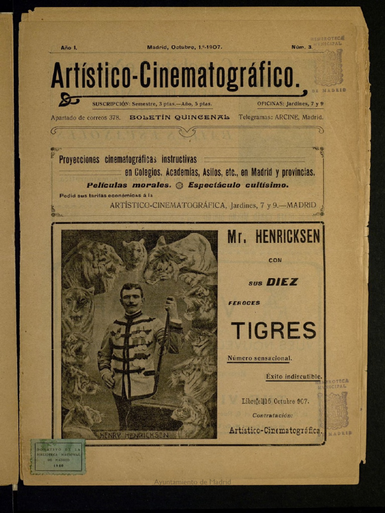 Artistico Cinematografico - 1907 | PDF