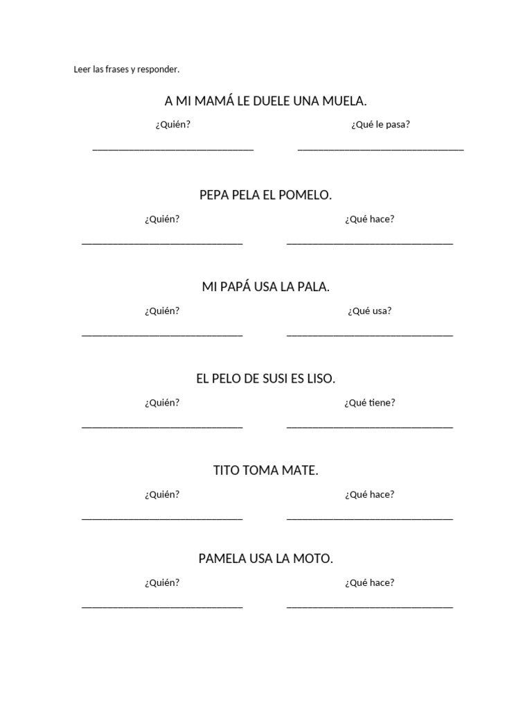 Cuadernillo de Comprension Lectora 3° | PDF