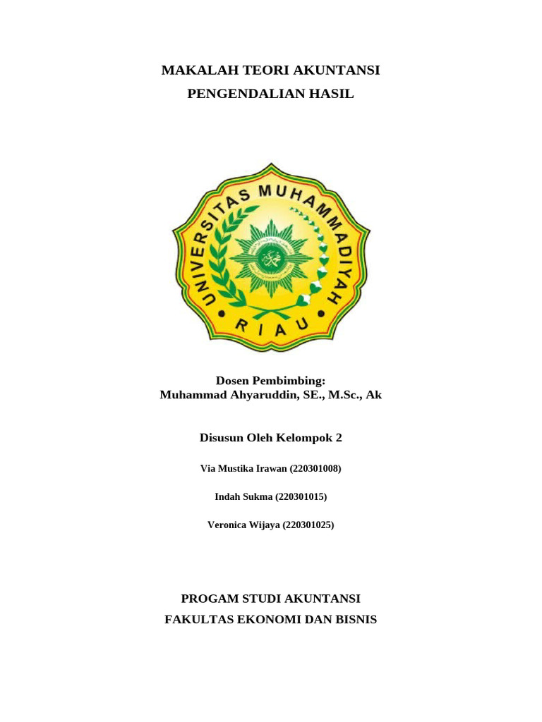 Materi Pengendalian Hasil-1 | PDF