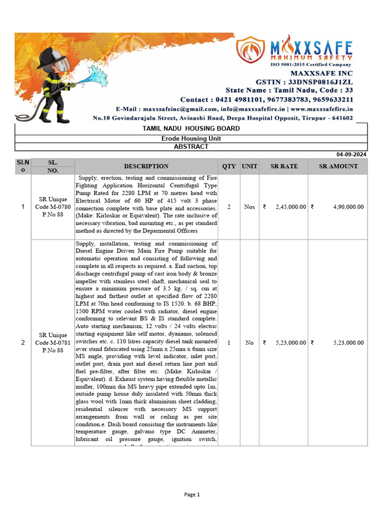 TN Housing Board Final Revised | PDF | Pipe (Fluid Conveyance) | Electrical Connector