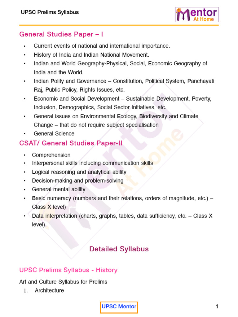 UPSC Prelims Syllabus | PDF | Oceans | Ecology