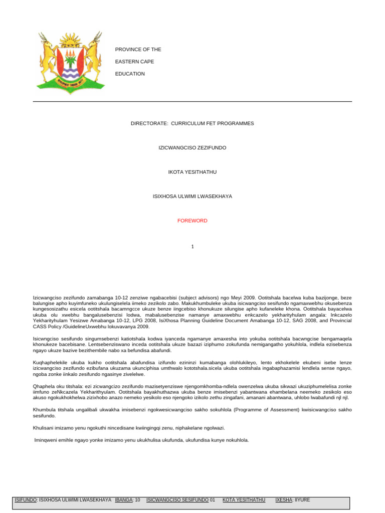 9.150 Inqaku Lephephandaba10 | PDF | Bantu