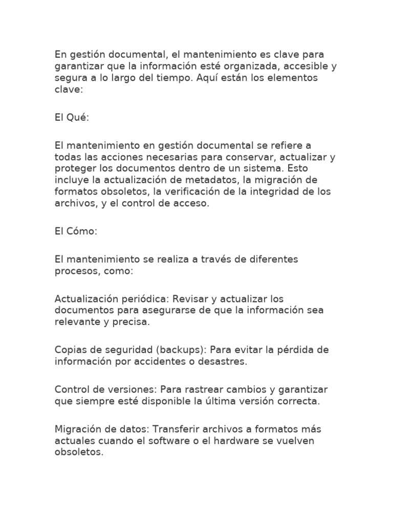 Organización de La Cadena de Conservación Documental | PDF | Gestión de registros | Evaluación