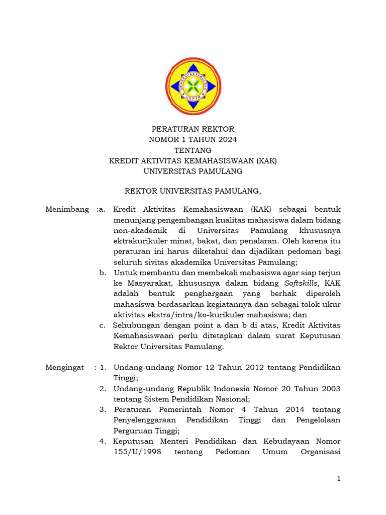 SK Kak | PDF | Pengelolaan Keuangan & Uang