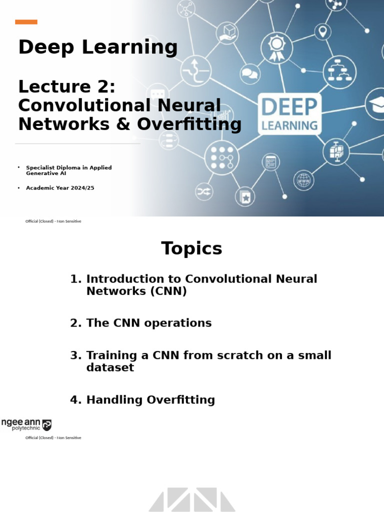 Lecture 2 - CNN and Overfitting | PDF | Algorithms | Cognition