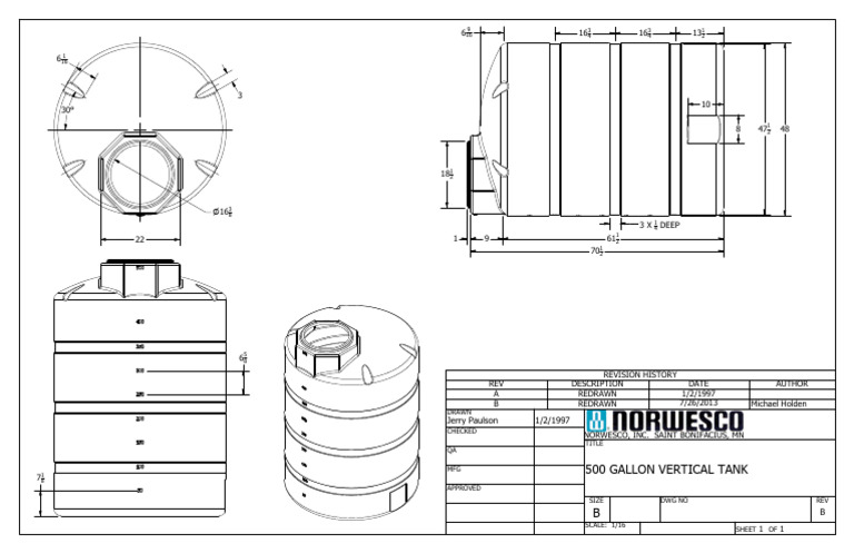 500 Gallon Vertical Tank | PDF