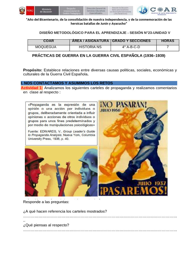 Mapa Conceptual de la Guerra Civil Española | PDF | Francisco franco ...
