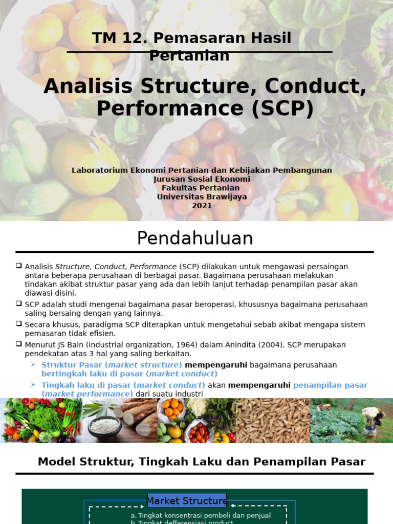 TM 11. Analisis Structure, Conduct, Performance (SCP) | PDF | Pengelolaan Keuangan & Uang
