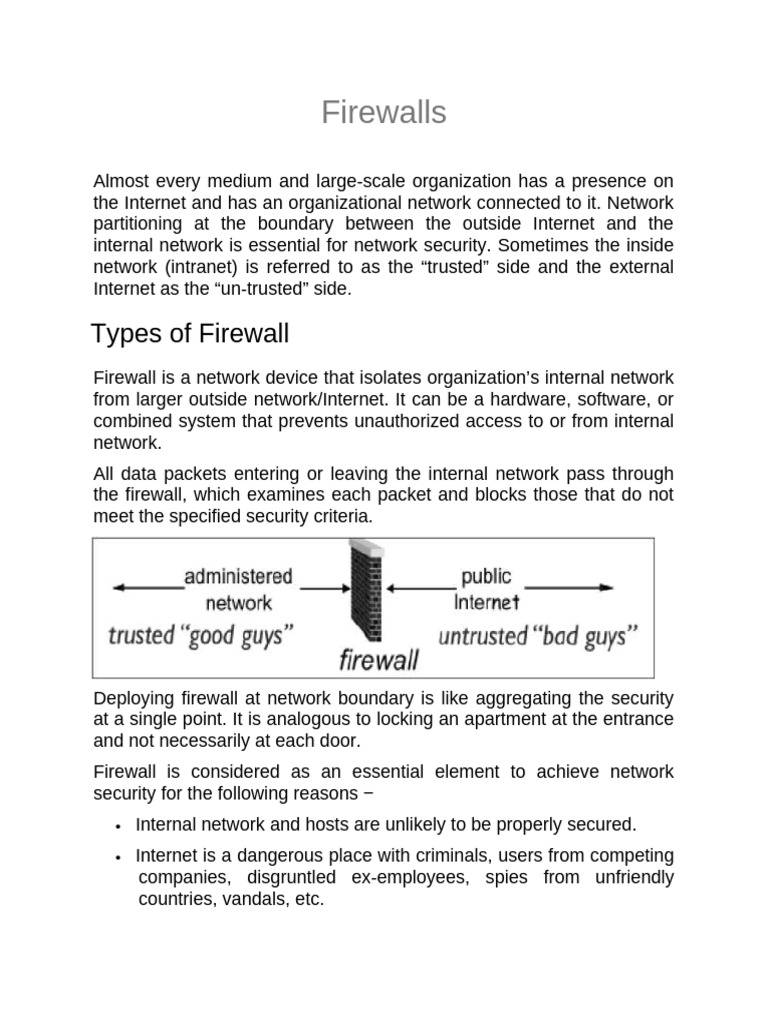 Firewalls | PDF | Proxy Server | Firewall (Computing)