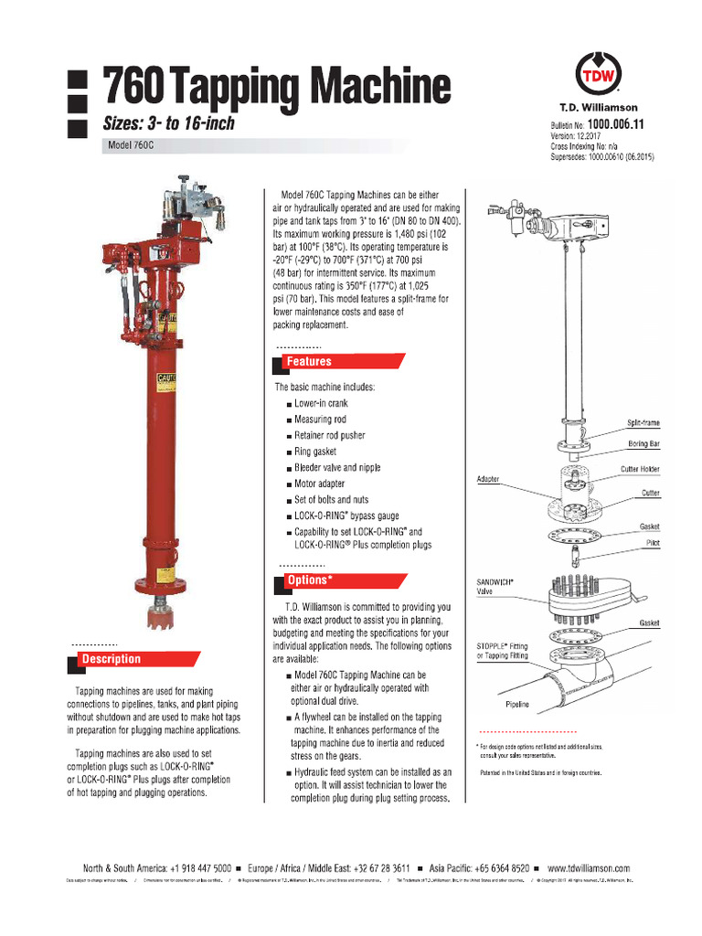 760 Tapping Machine | PDF