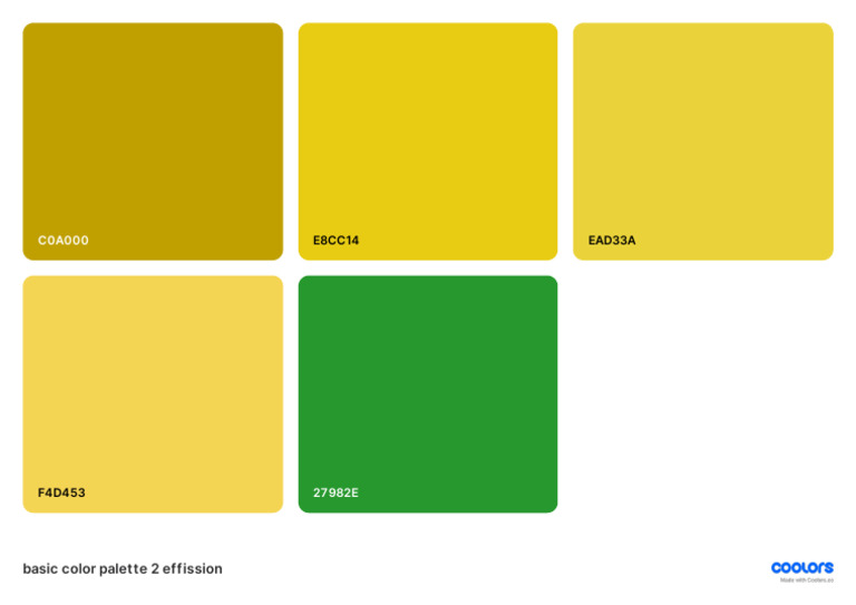 Basic Color Palette 2 Effission | PDF