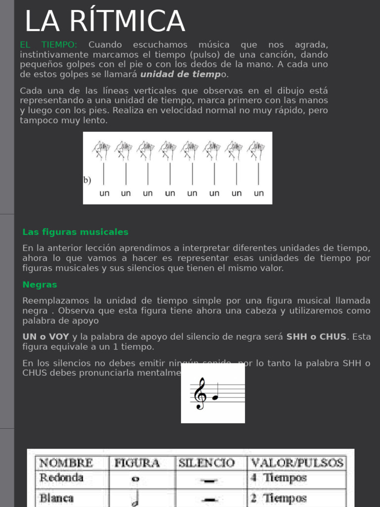 La Ritmica para Primero | PDF